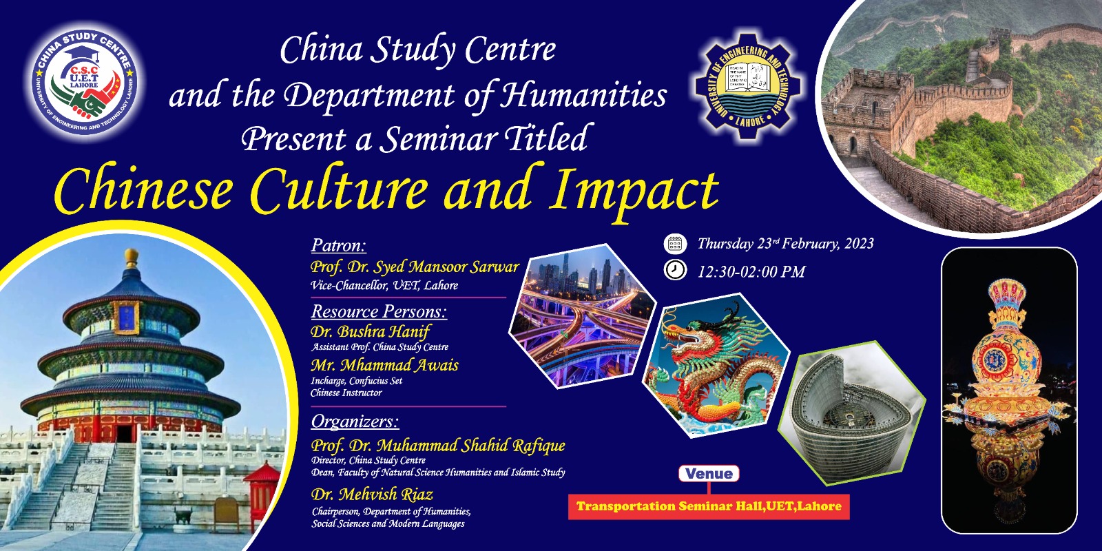 Seminar on Chinese Culture and Impact – Humanities, Social Sciences and ...